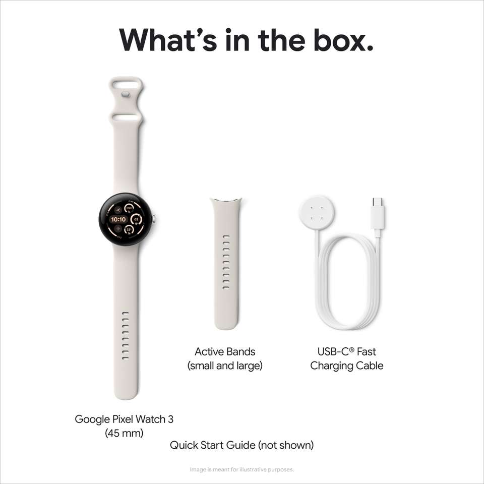 Google Pixel Watch 3 (45 mm), AMOLED LTPO display, Advanced motion ...
