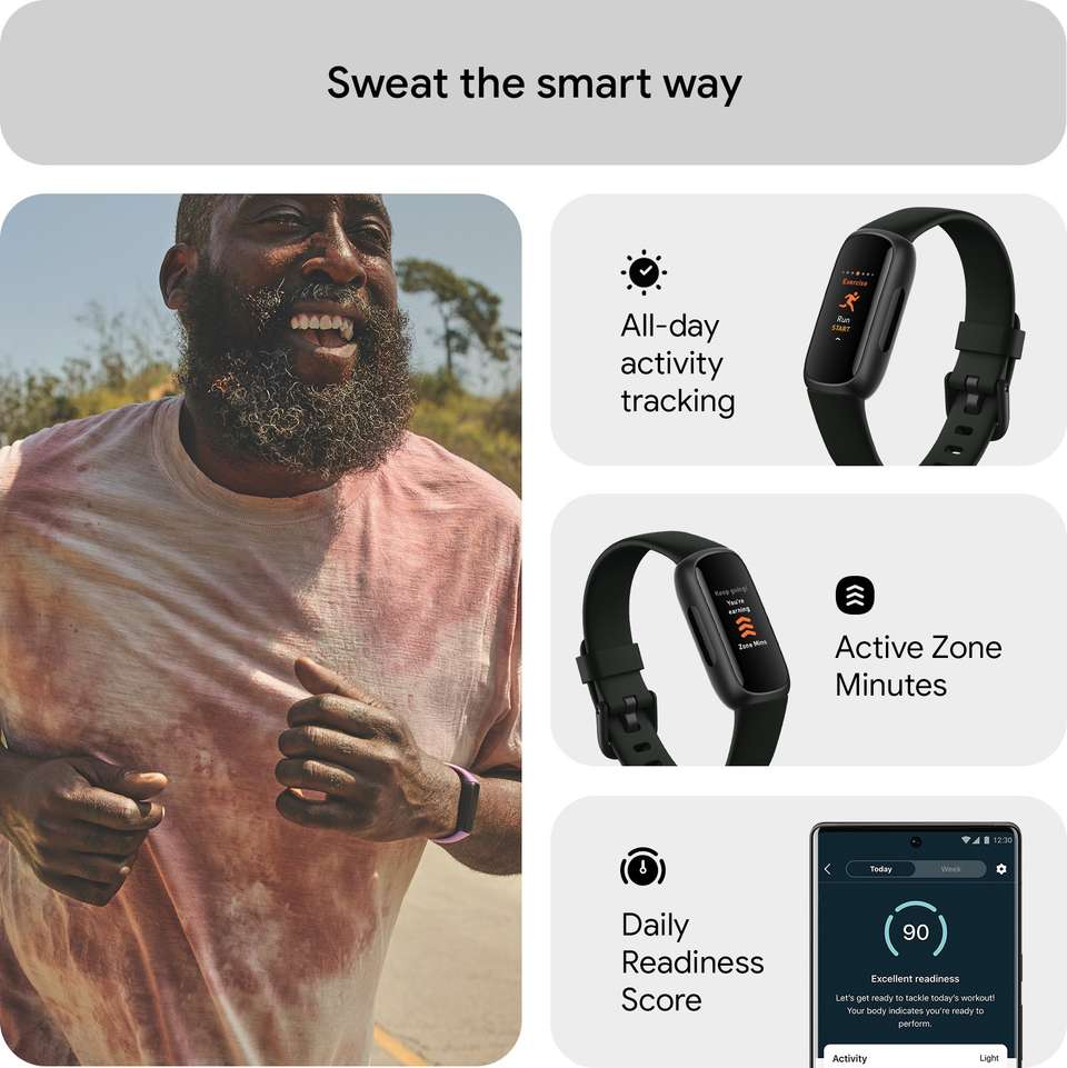 FITBIT Inspire 3 Health & Fitness Tracker (Midnight Zen / Black ...