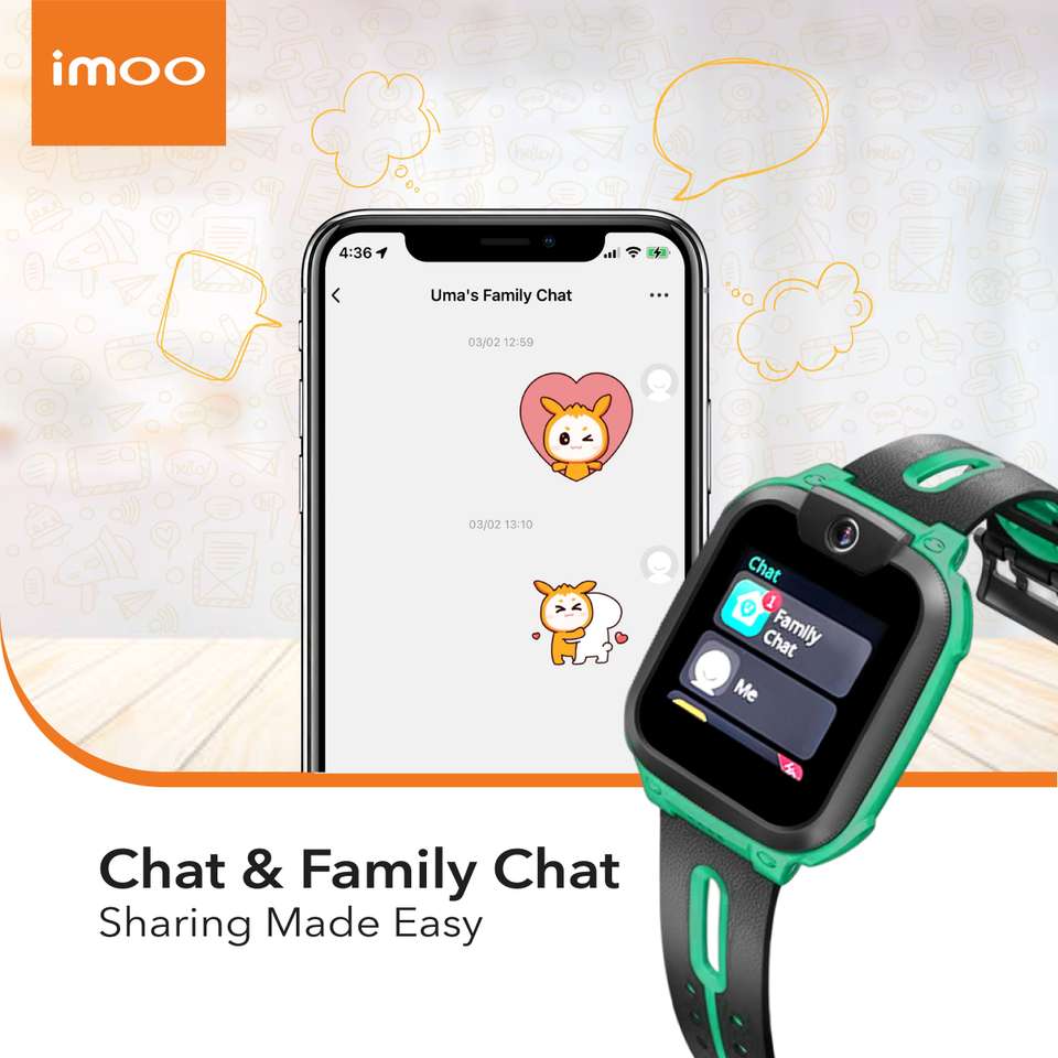 imoo Kids Phone Watch Z1-GPS Tracker, 4G Video, Voice Calls,Geo-fencing ...
