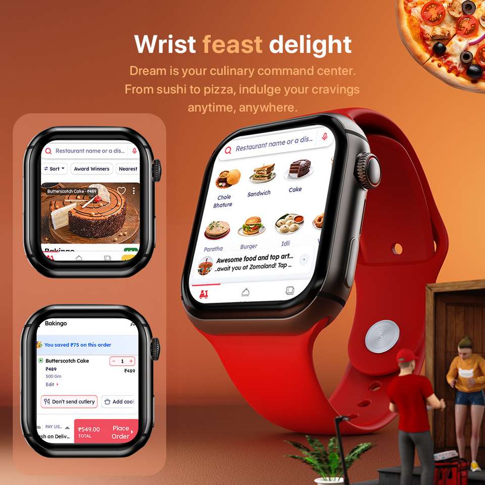 Fire-Boltt Dream WristPhone - 4G SIM/LTE/WiFi, Android OS, Play store ...