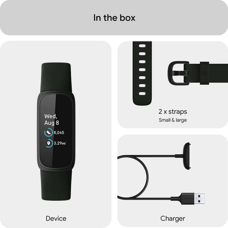 FITBIT Inspire 3 Health & Fitness Tracker (Midnight Zen / Black ...