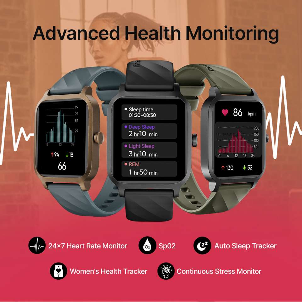 Fastrack Revoltt FS1-1.83''|BT Calling|Fast Charge|110+ Sports Mode|200 ...