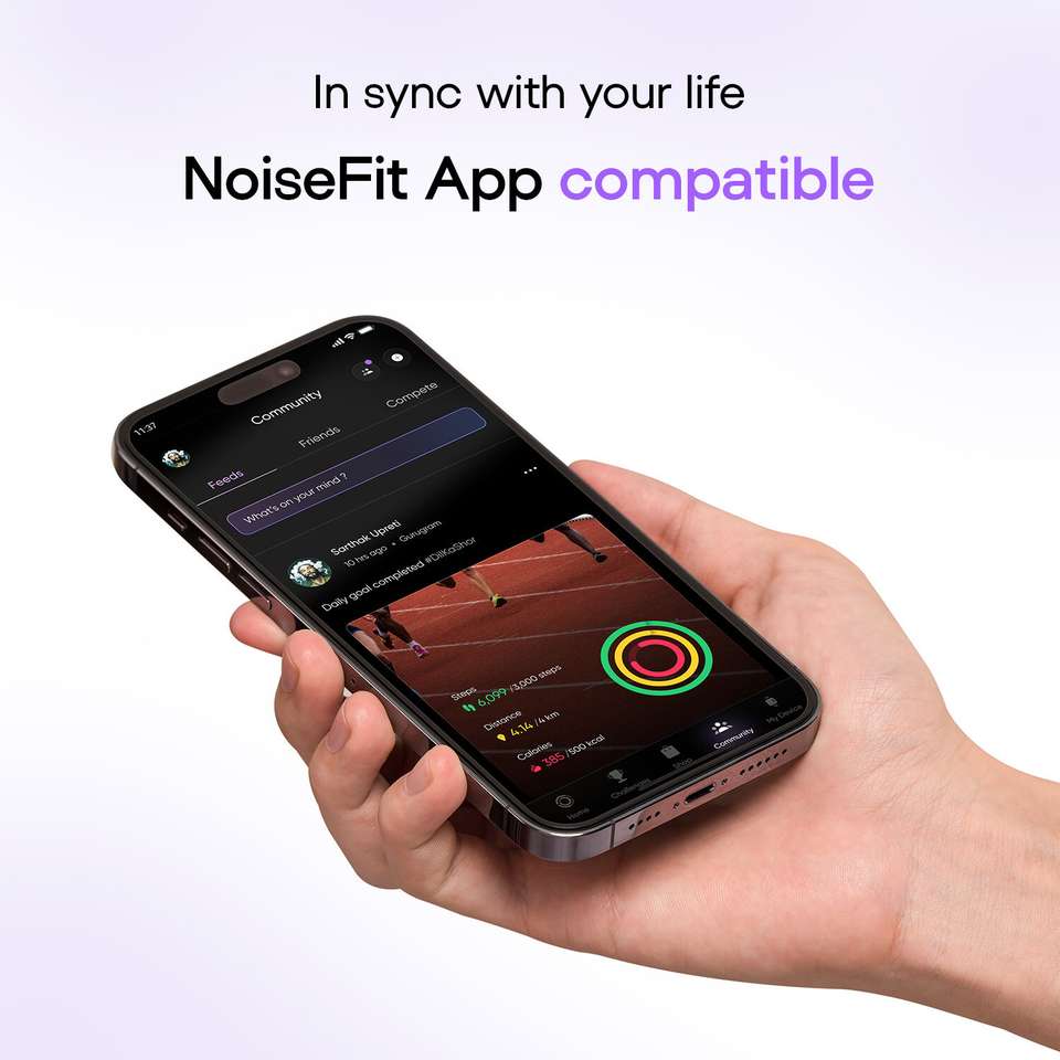 Noise Icon 5 with AI Watch Faces, AI Search, 1.95" AMOLED, Upto 10 Days ...