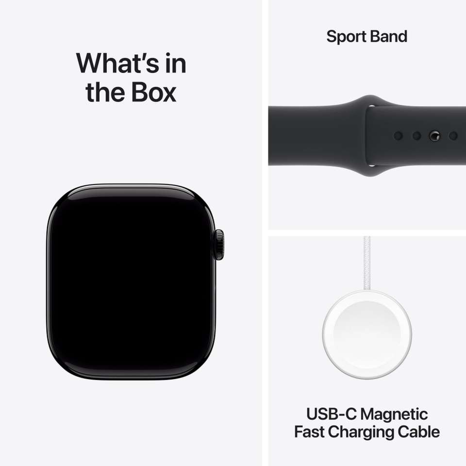 Apple Watch Series 10 GPS + Cellular 46mm Jet Black Aluminium with ...