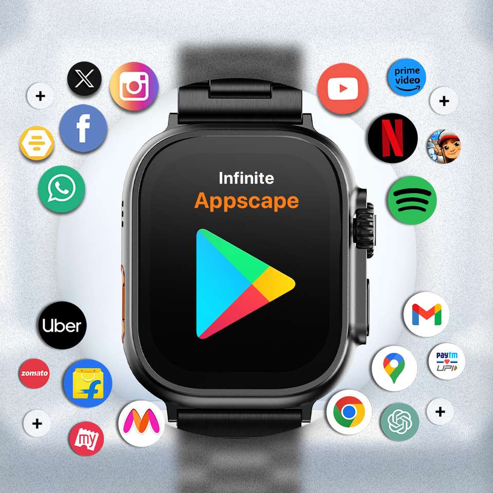 Fire-Boltt Oracle WristPhone - 4G SIM/LTE/WiFi, Android OS, Play store ...