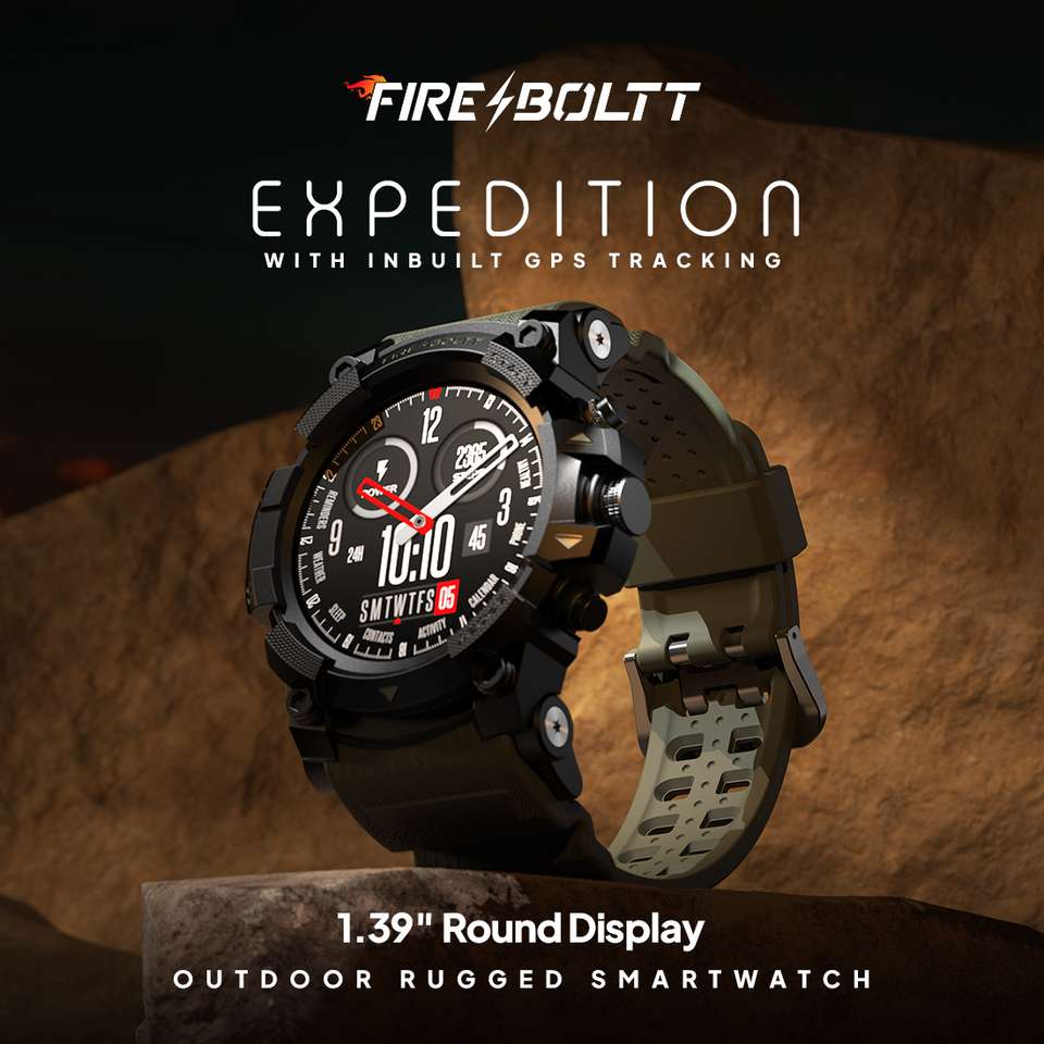 Fire-Boltt Expedition GPS Inbuilt, Bluetooth Calling 35.3mm (1.39 ...