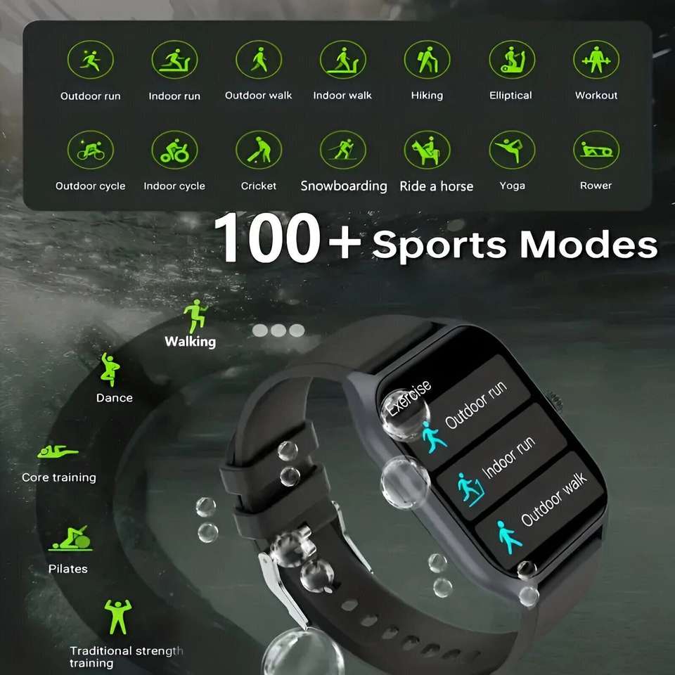 Melbon H9 2.01 AMOLED Display, Health Monitoring, Fitness, 100+ Sports ...