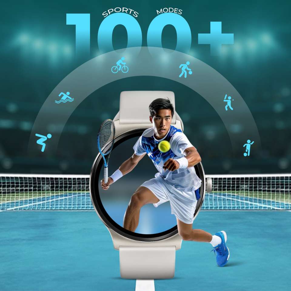 Melbon Active 2 Pro Round Display Bluetooth Smart Watch with Fitness ...