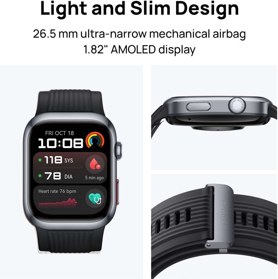 Huawei Watch D2,1.82''AMOLED,Blood Pressure Monitoring,Sleep Breathing ...