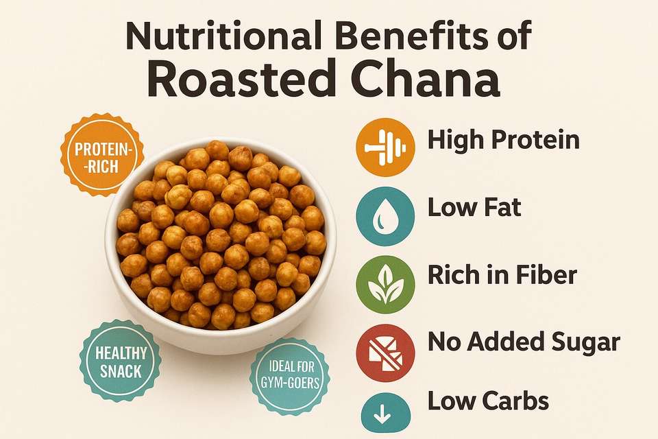 jaivikearth Organic Brown Roasted Chana (Whole) (roasted chana, chana ...