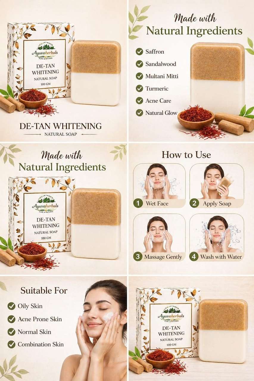 ayuvaherbals Two Layer Premium Soap For Tan Removing On Skin And Body ...