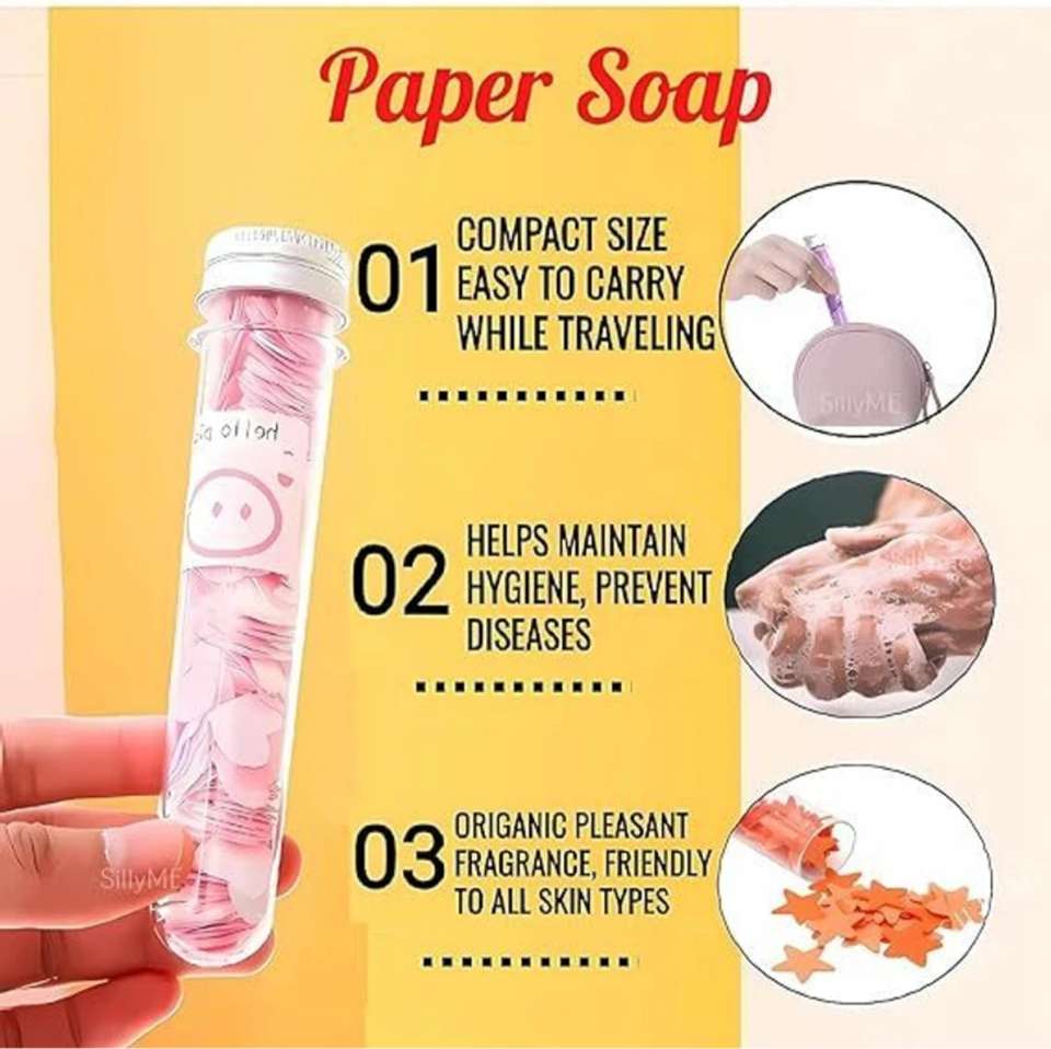 RIVA BLOSSOM Disposable Hand Wash Paper Soap 6 Tube Wash Sheets - Price ...