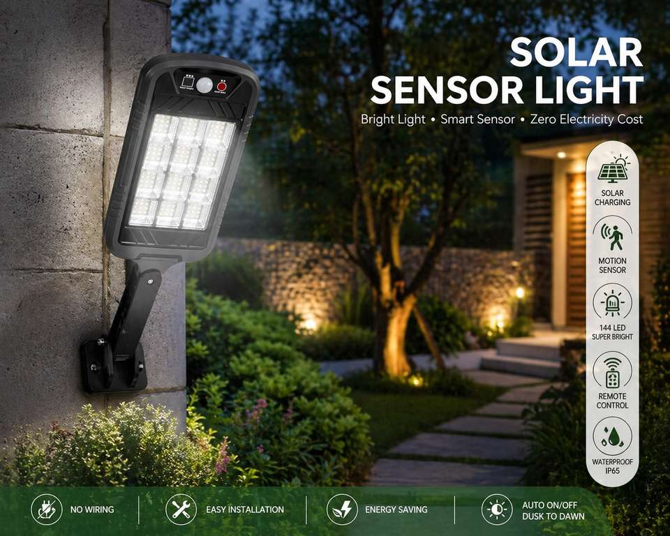 Flipkart SmartBuy Solar Sensor Light Solar Light Set Price in India ...