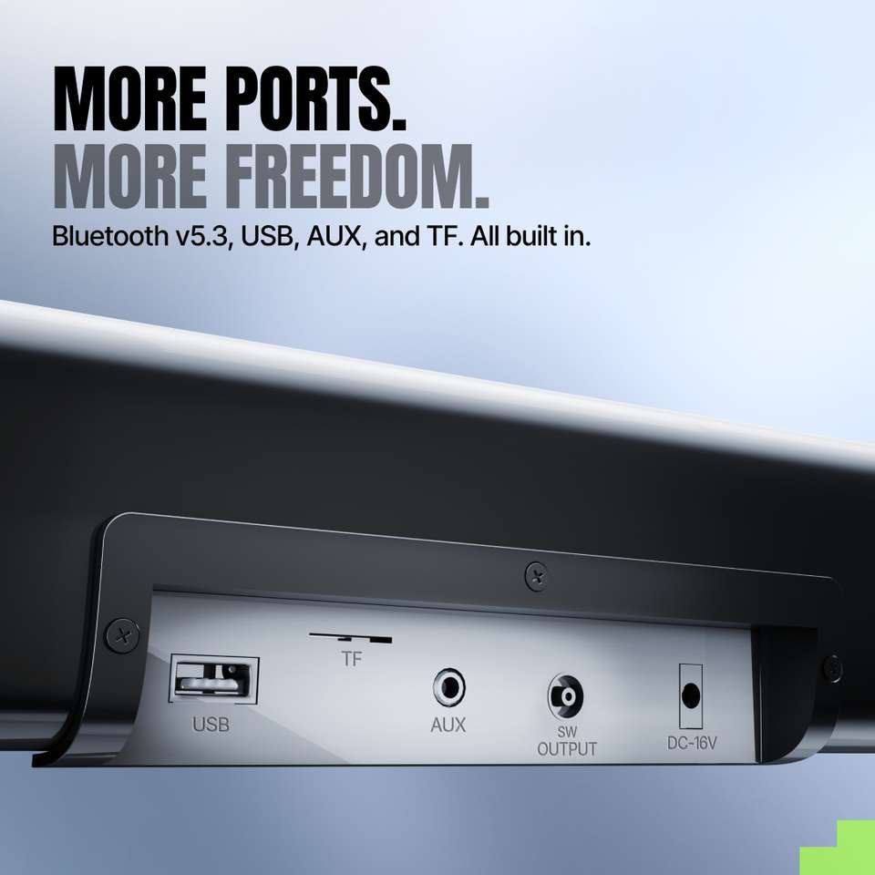 Buy Mivi Fort Sonic X80 Soundbar, 2.1 Channel, Multi-Input & EQ Modes ...
