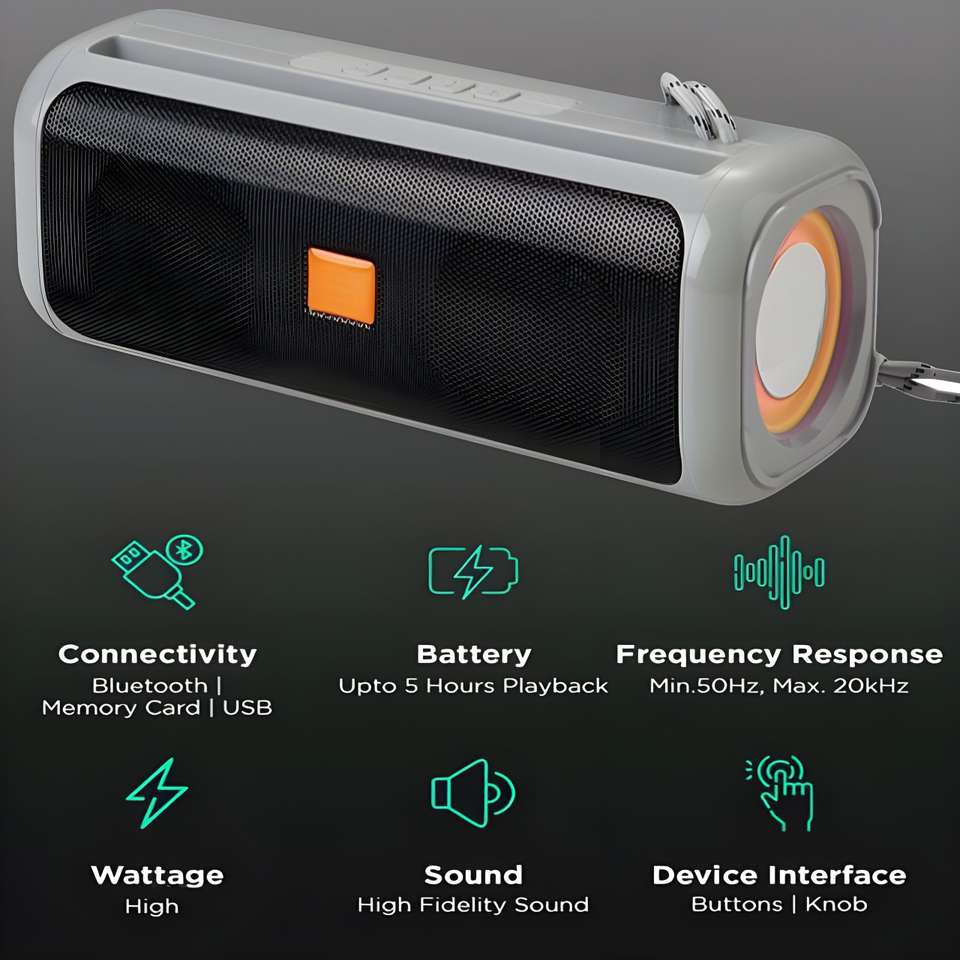 Buy RZW MR-458 Mini 10 W Bluetooth Tower Speaker Online from Flipkart.com