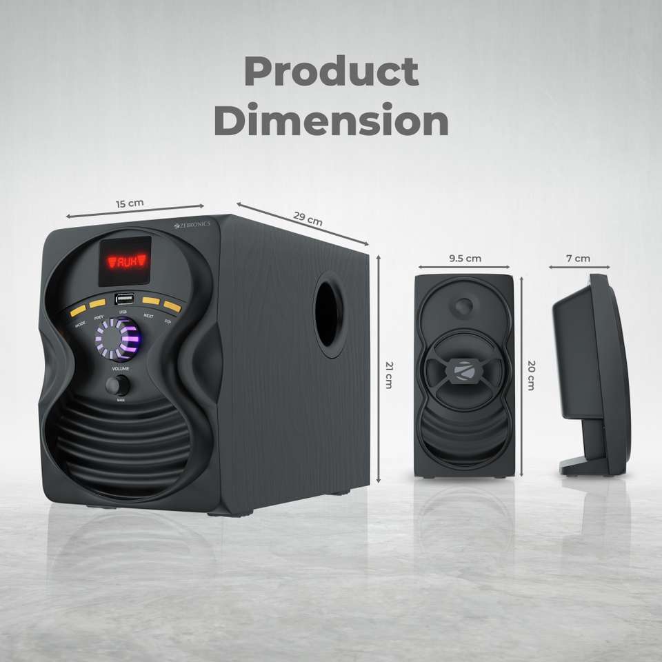 Buy ZEBRONICS Zeb-Omega 7 120 W Bluetooth Home Audio Speaker Online ...