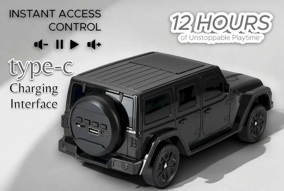 Buy Nilesawar X357 Mini Car Shape Wireless Speaker with RGB Lights and ...