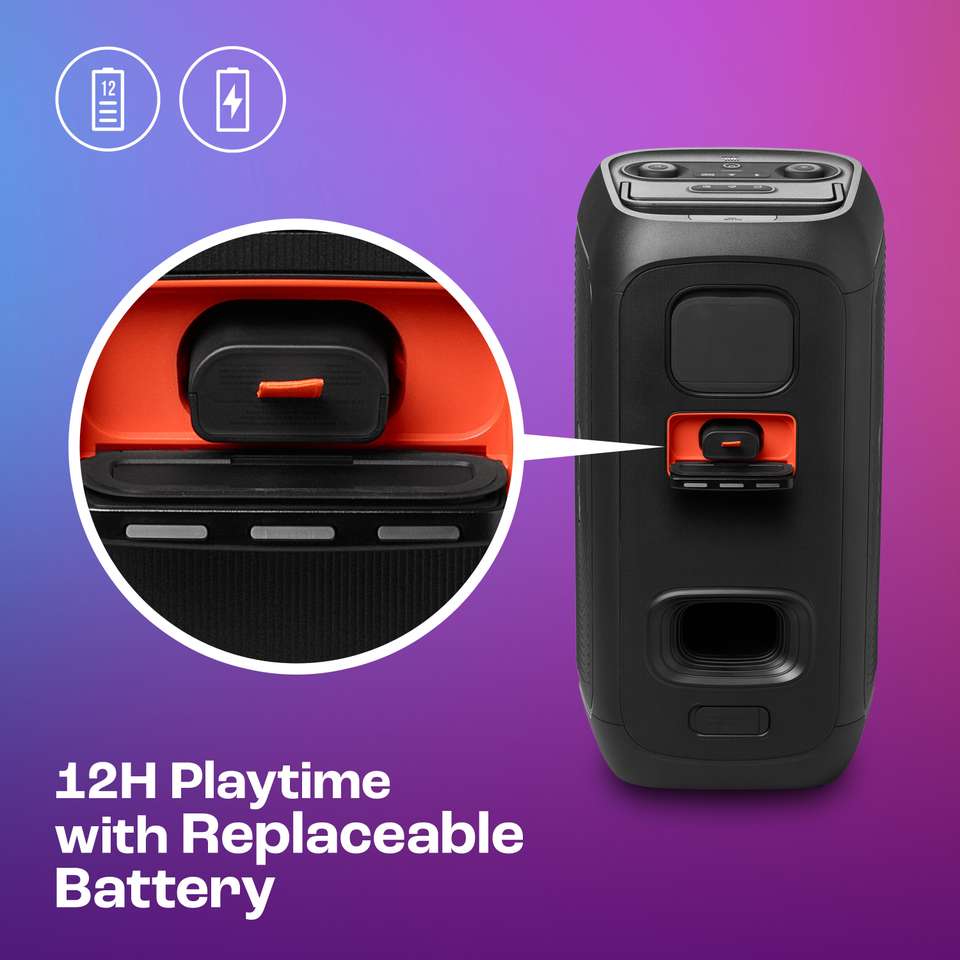 Buy JBL Partybox 120, AI Sound Boost, Futuristic Light Show, Upto 12Hrs ...