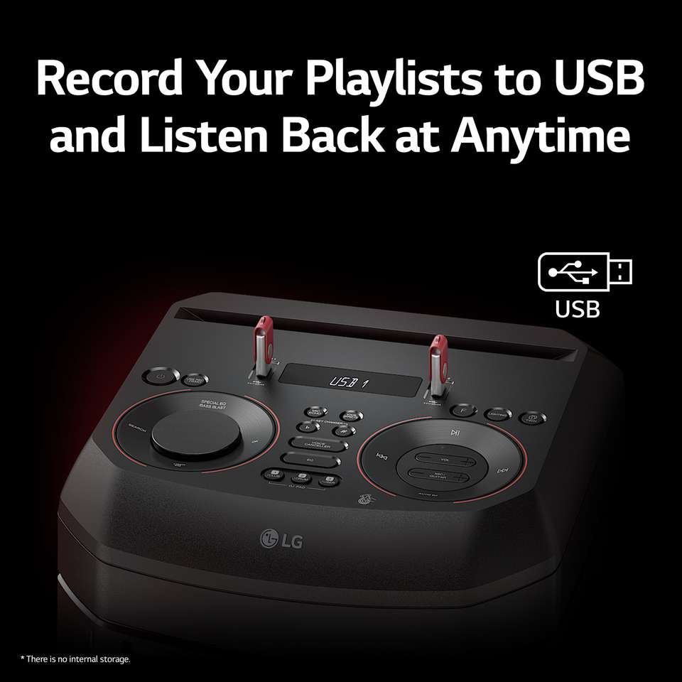 Buy LG RNC5, Powerful sound, Deep Bass, Mic & Guitar input karaoke ...