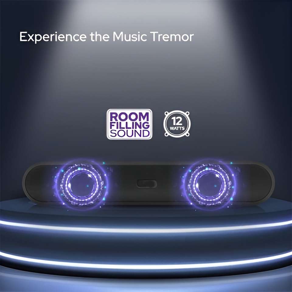 Buy MSNR 20W Bluetooth Soundbar with RGB Glow Ring | Clear Sound ...