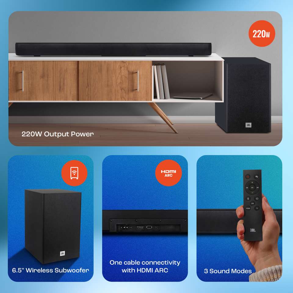 Buy JBL Cinema SB180, Wireless Subwoofer for Extra Deep Bass with ...