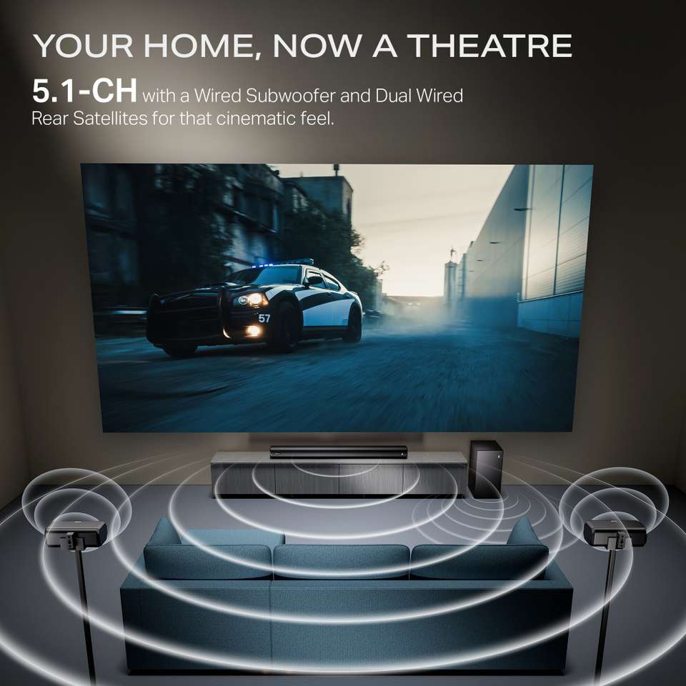 Buy boAt Aavante Prime 5.1 5000D, Cinematic Dolby Audio, EQ Modes ...