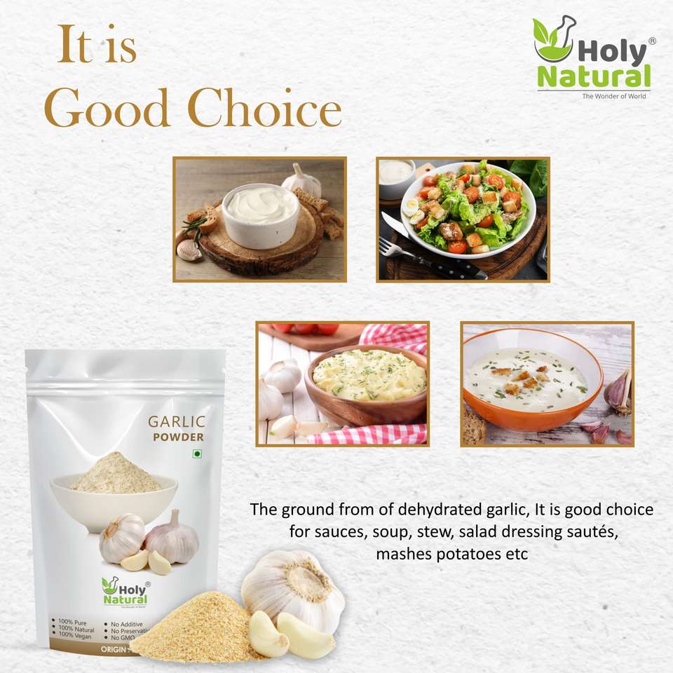 Holy Natural Garlic Powder - 100 Gm Price in India - Buy Holy Natural ...
