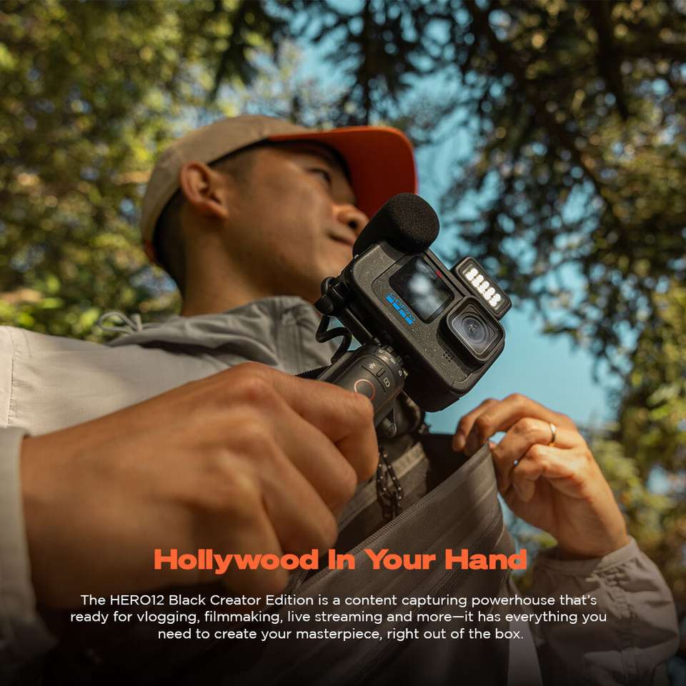 GoPro HERO12 Creator Edition - Volta Media Mod Light Sports and Action ...