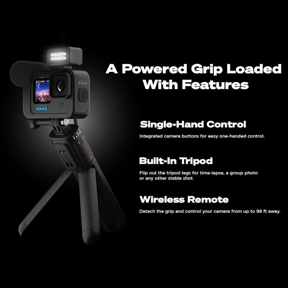 GoPro HERO12 Creator Edition - Volta Media Mod Light Sports and Action ...