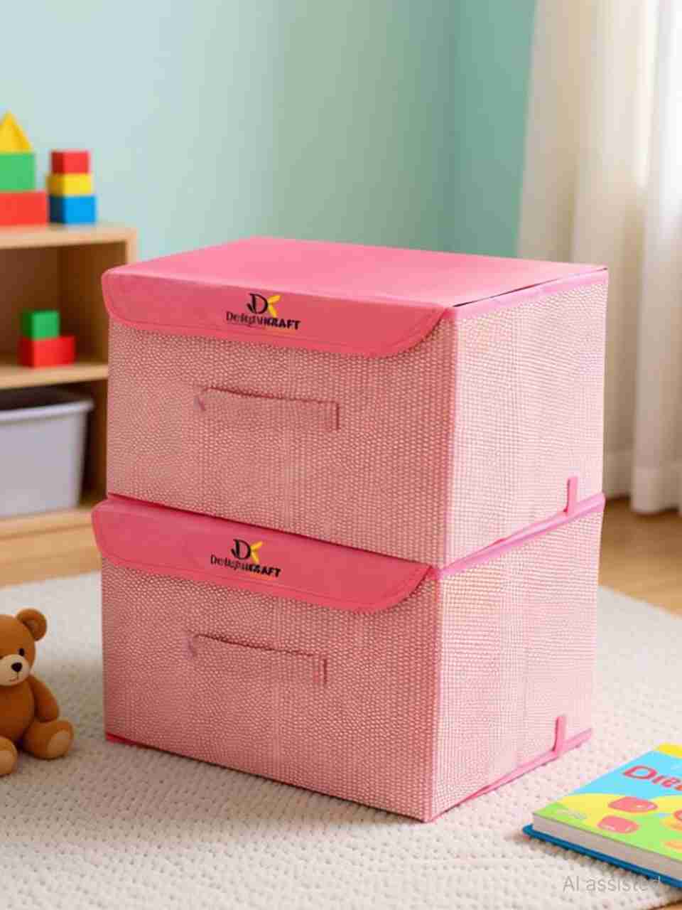 Divin Nylon Foldable Storage Box for Multi-Purpose Organizer for ...