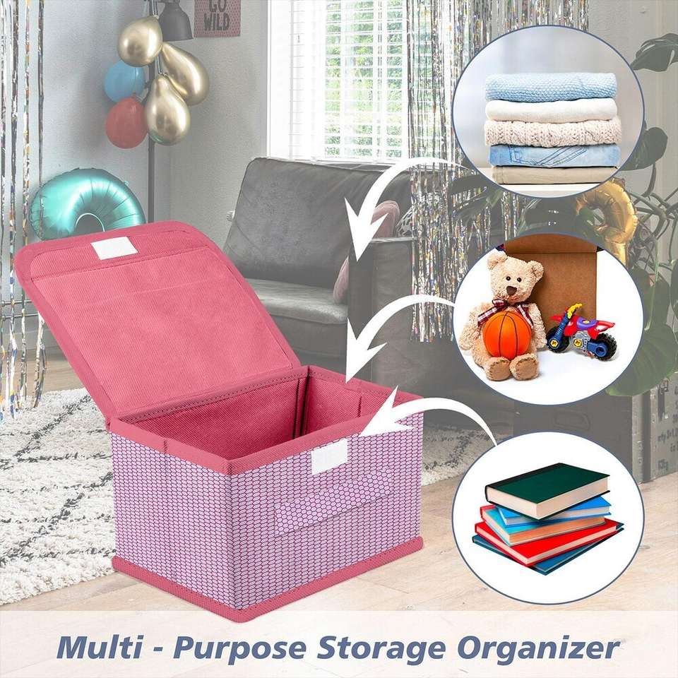 Divin Nylon Foldable Storage Box for Multi-Purpose Organizer for ...