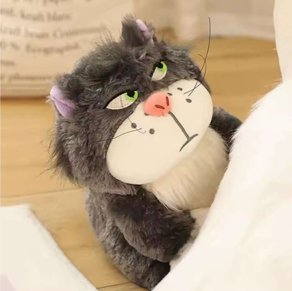 Liquortees Angry cat soft toys for girls doll birthday gifts - 25 cm ...