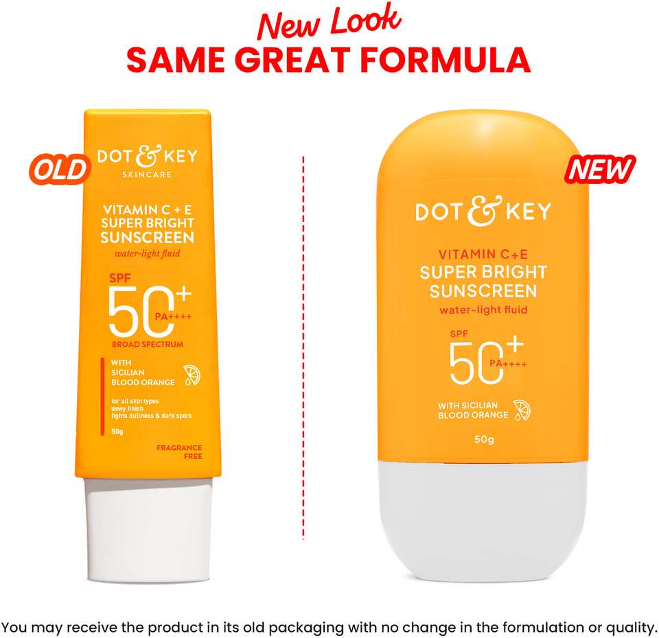 Dot & Key Sunscreen - SPF 50 PA++++ Vitamin C + E Super Bright ...