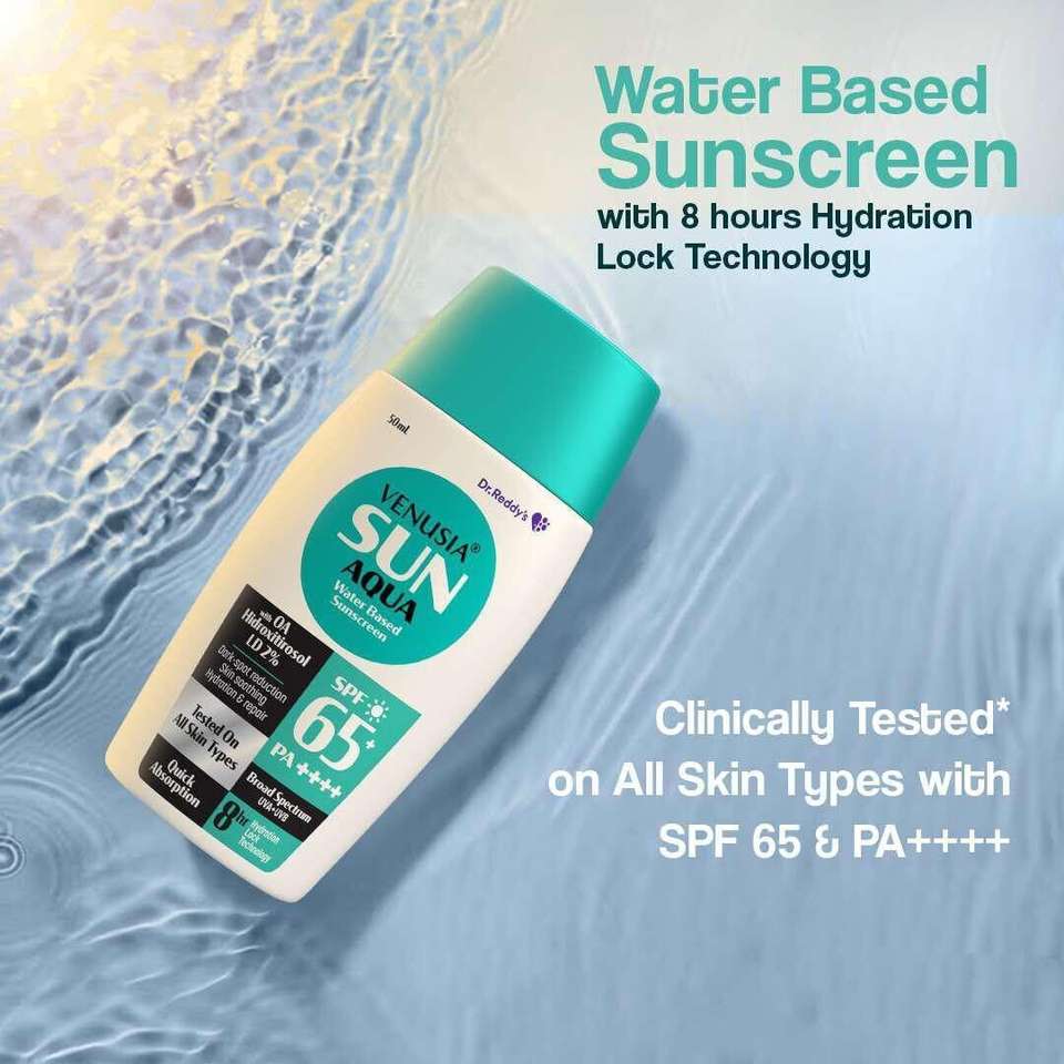 venusia Sunscreen - SPF 65 PA++++ AQUA Water based || UVA , UVB ...