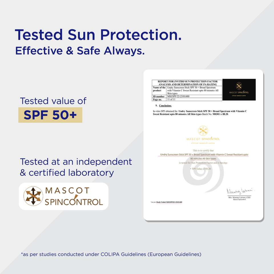 Undry Sunscreen - SPF 50+ PA+++ Hydrating Sunscreen for Dry Skin (50g ...