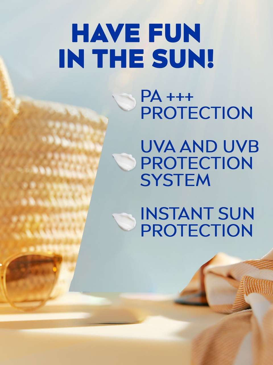 NIVEA Sunscreen - SPF 50+ PA+++ UVA UVB, Moisturizing Lotion with ...