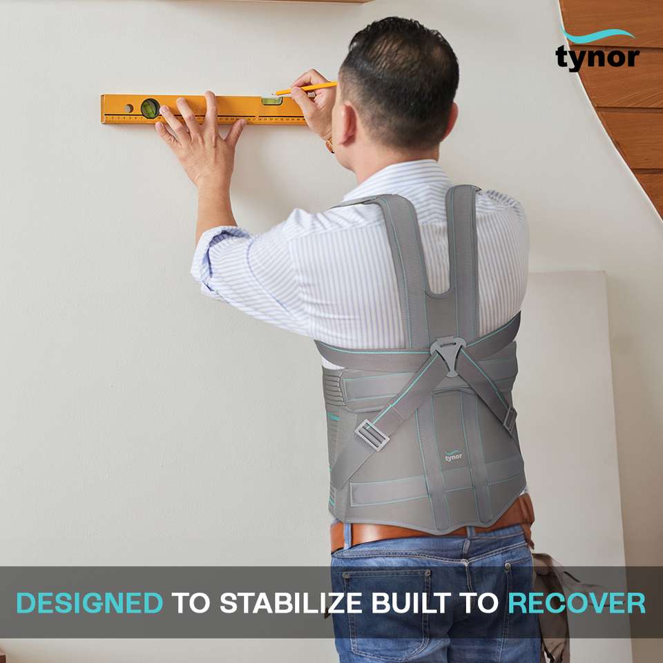 TYNOR Taylor's Brace Long, Grey, Universal Size, 1 Unit Back / Lumbar ...