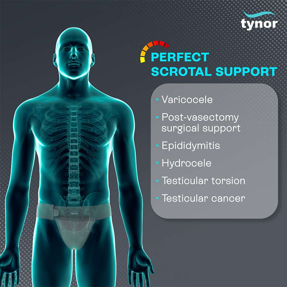 TYNOR Scrotal Support, Grey, Medium, 1 Unit Supporter - Buy TYNOR ...