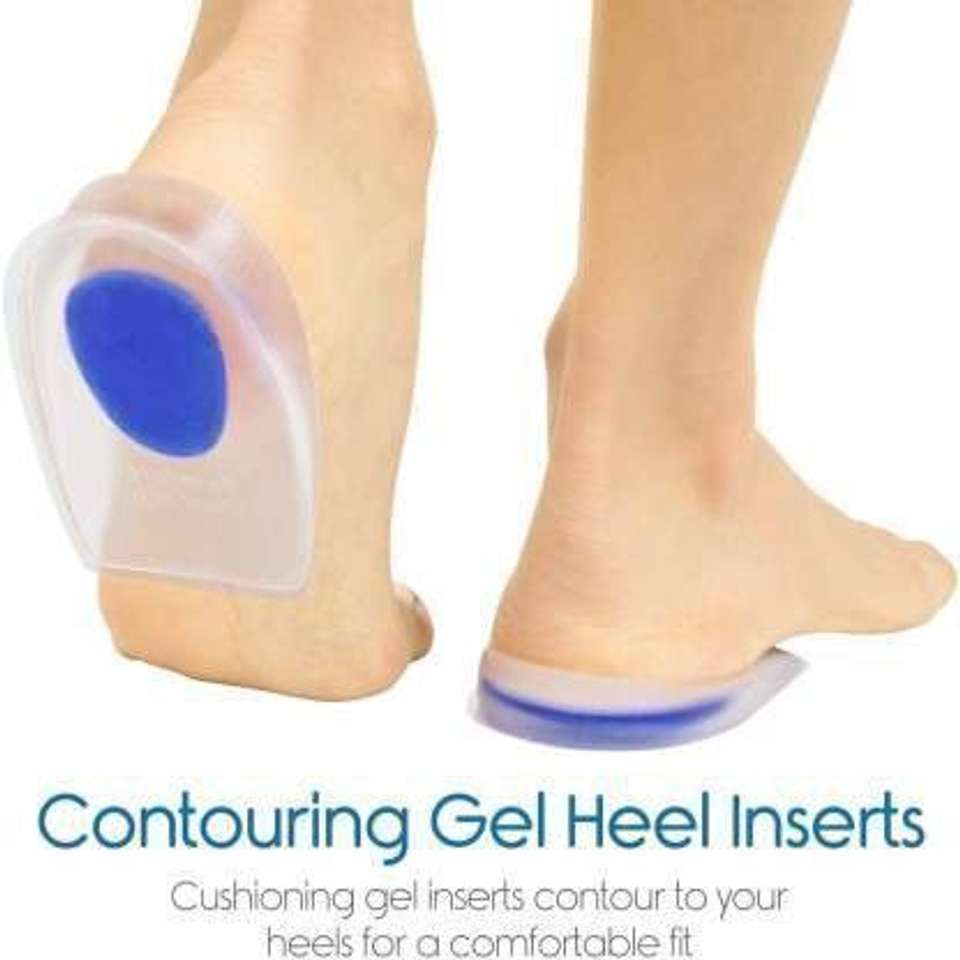 MAYKO & BAYKO Silicone Gel Heel Protector Insole Cups - 2 Count Heel ...