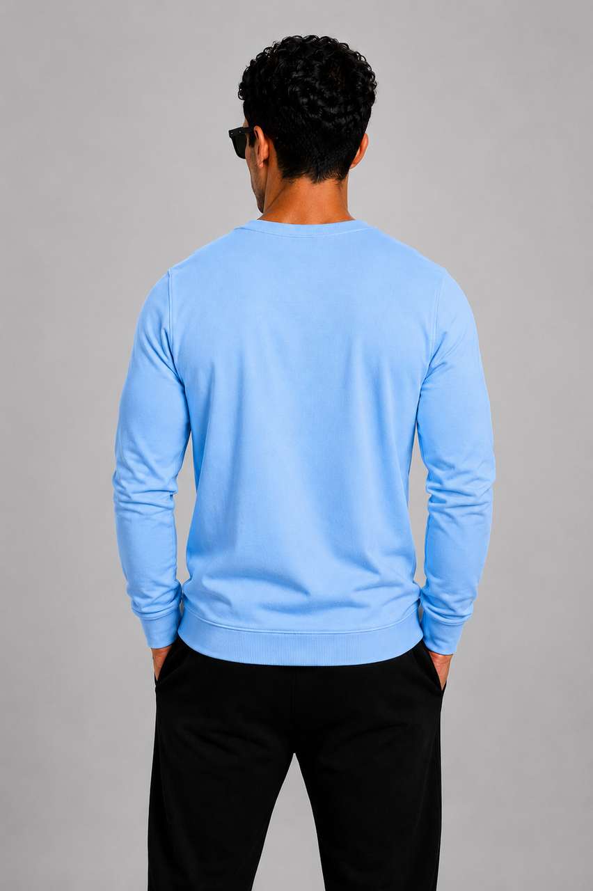 RAE ZONE Typography Men Round Neck Light Blue T-Shirt - Buy RAE ZONE ...