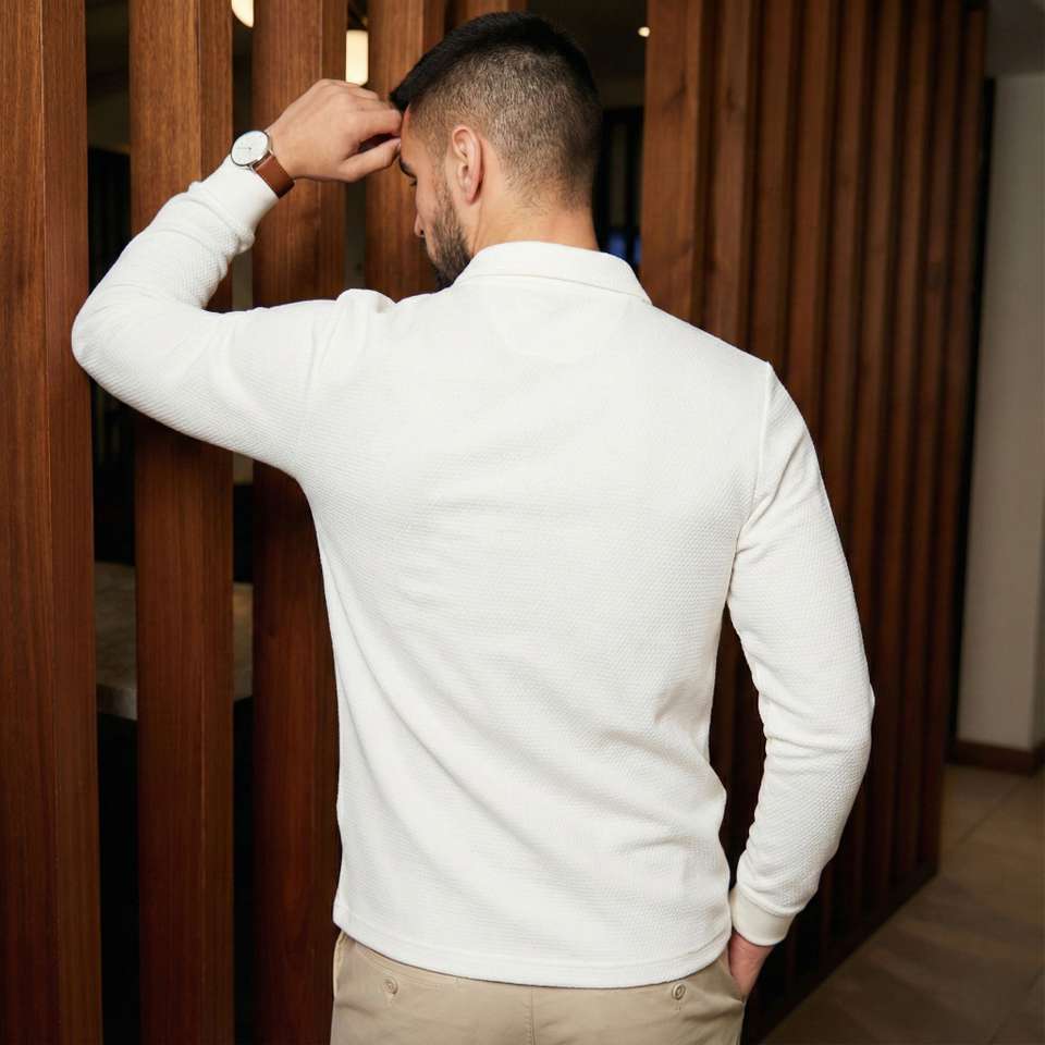 Try This Graphic Print Men Polo Neck White T-Shirt - Buy Try This ...