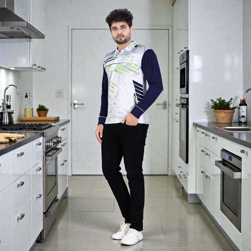 UNIQUE MOMENTS Self Design Men Boat Neck Light Green T-Shirt - Buy ...