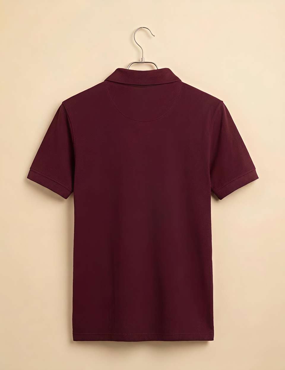 COVINGS Solid Men Polo Neck Maroon T-Shirt - Buy COVINGS Solid Men Polo ...