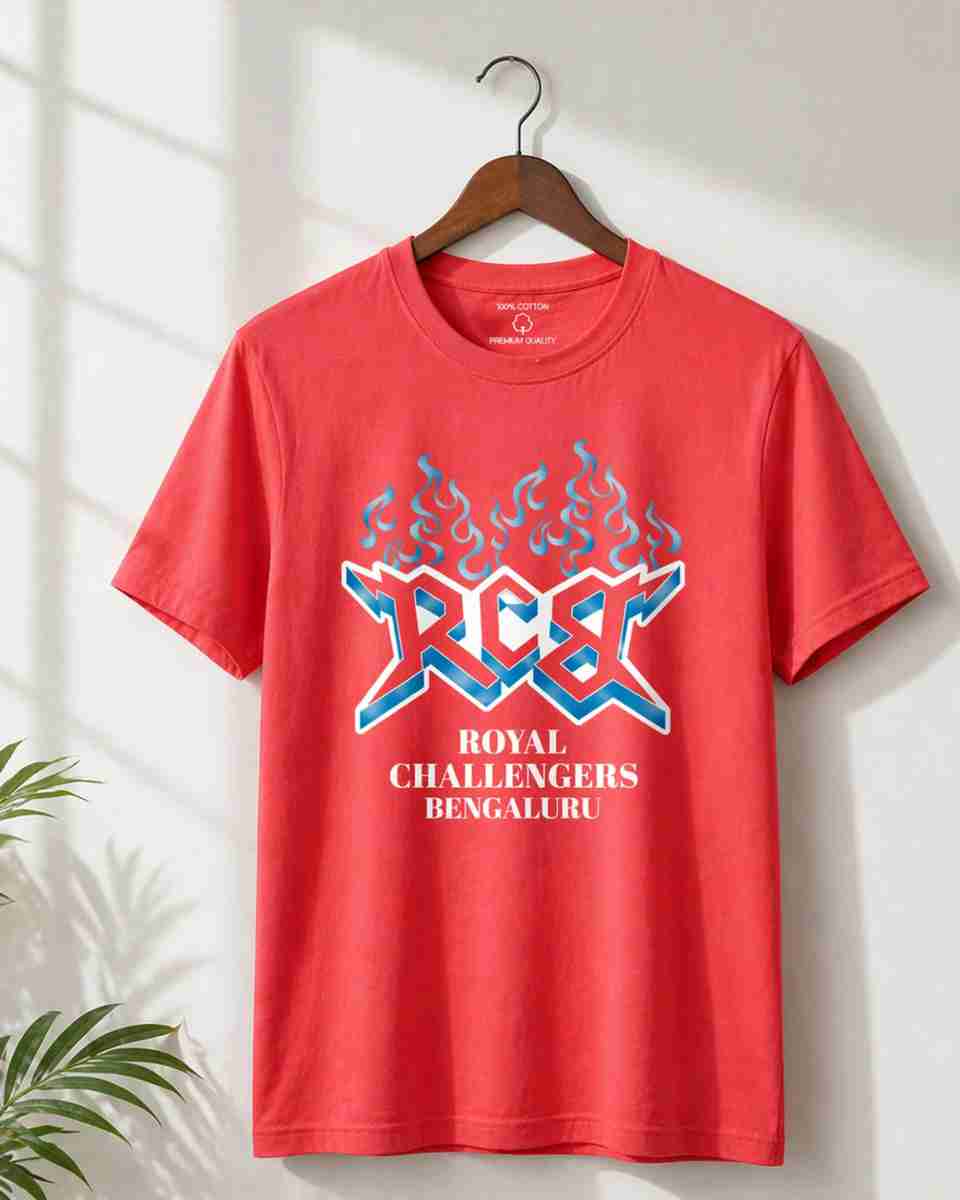YUAGA TEX Printed Men Round Neck Red T-Shirt - Buy YUAGA TEX Printed ...