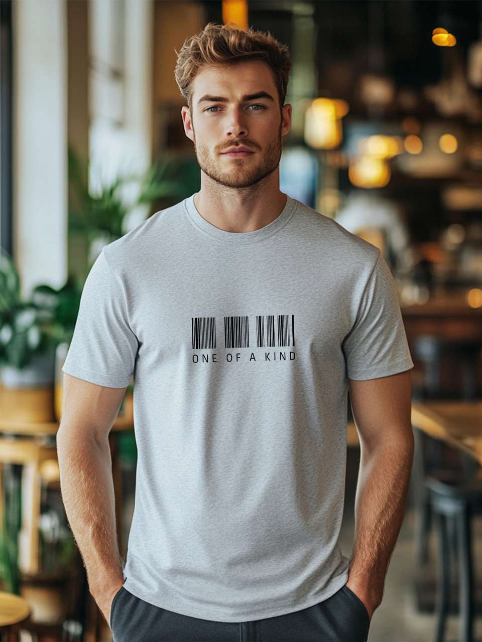 NOBERO Typography Men Crew Neck Grey T-Shirt - Buy NOBERO Typography ...