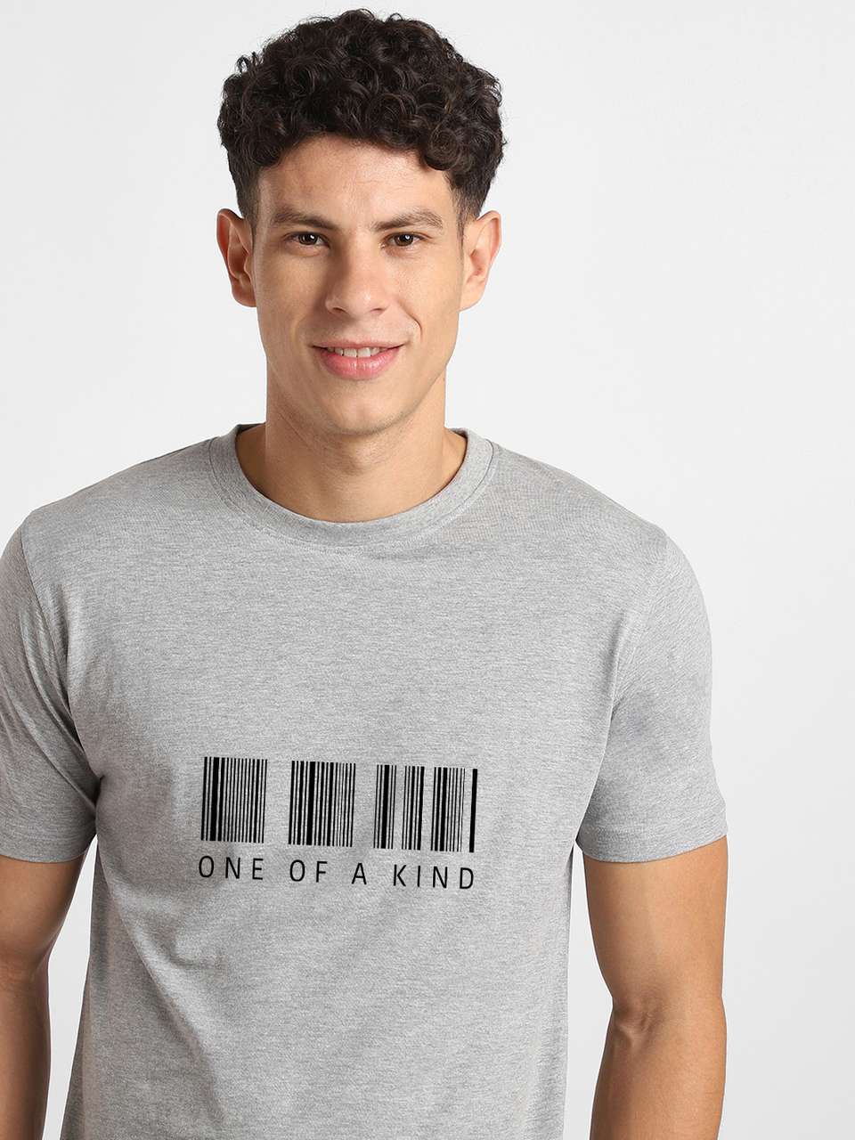 NOBERO Typography Men Crew Neck Grey T-Shirt - Buy NOBERO Typography ...