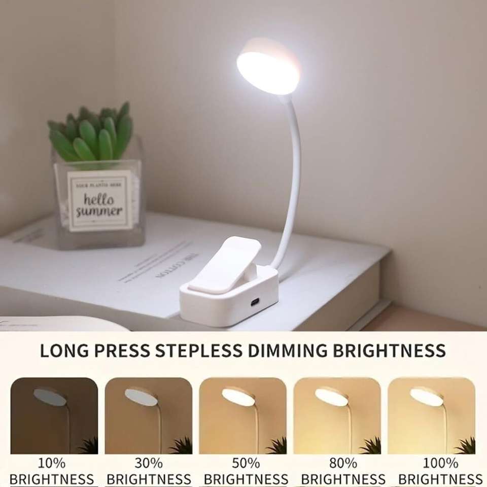 XERGY Book Lights for Reading at Night 80 Hours Runtime 3 Brightness ...