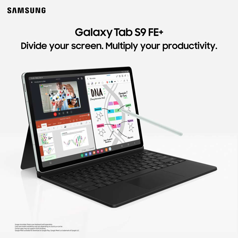 Samsung Galaxy Tab S9 FE+ 8 GB RAM 128 GB ROM 12.4 Inch with Wi-Fi+5G ...