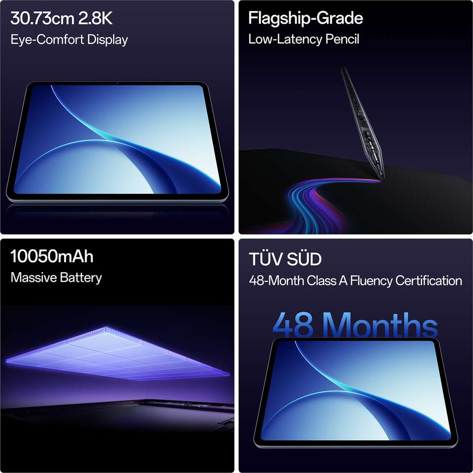 OPPO Pad 5 8 GB RAM 256 GB ROM 12.0 inch with Wi-Fi+5G Gaming MediaTek ...
