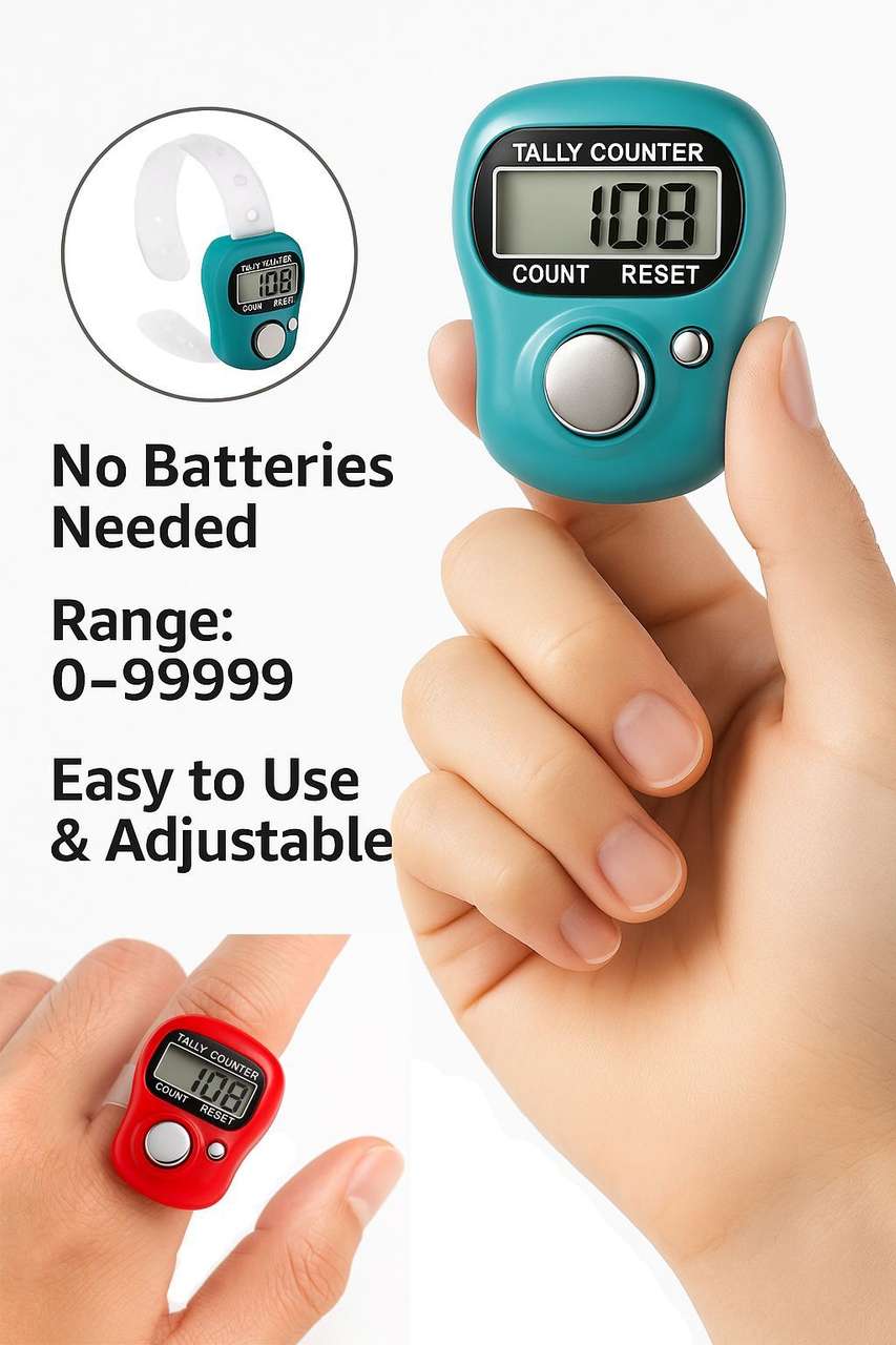 Syshri Compact Digital LED Counter for Prayer, Sports Exercise ...